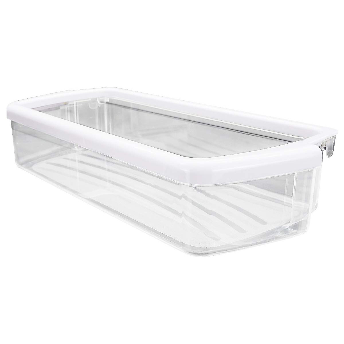 Siwdoy (Pack of 2 W10321304 Door Shelf Bin Compatible with Whirlpool Refrigerator Replaces WPW10321304 AP6019471 2179575 PS11752778, Clear