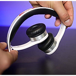 Krankz Classic Bluetooth Headphones Wireless Headphones On-Ear with Microphone, 45 Hours of Playtime for Fitness, Workout, Travel, Work Headphones. Black