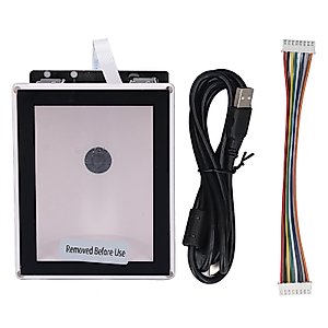 Embedded Barcode Reader, Automatic Sensing 5V-20V Compact Barcode Scanner 1D 2D USB Serial Port for Vending Machine Guidance Machine