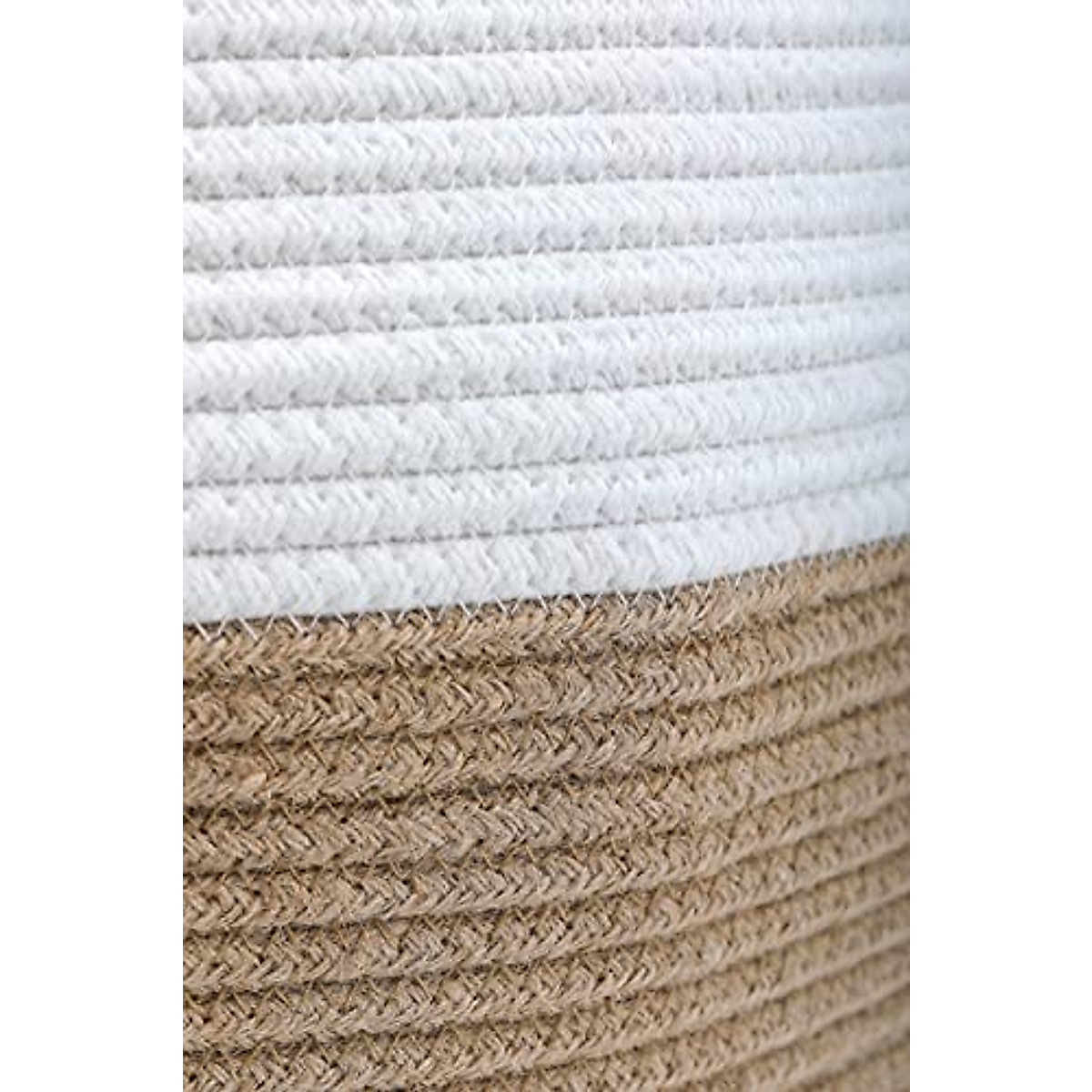 Midlee Rope & Jute Bottom Toy Basket