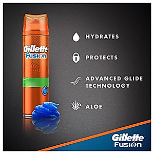 Gillette Fusion Ultra Sensitive Hydra Gel Men's Shave Gel Twin Pack, 14 Ounce (Pack of 2)