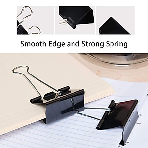 Upgrade Extra Large Binder Clips 2.4 Inch Length for Office (8 Pcs)