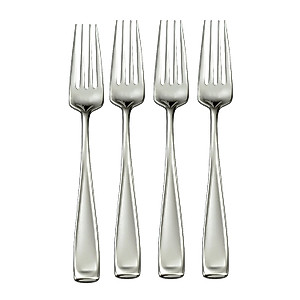 Oneida Moda Dinner Forks, Set of 4,Silver,Dinner Forks, Set of 4