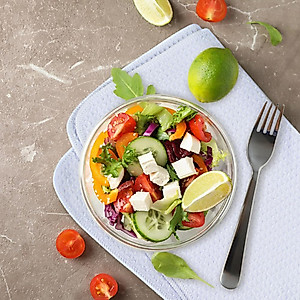 SINLAND Kitchen Towels Premium Sublimation Blank Towels Fast Drying Tea Towel Polyester Dish Towels for Drying Dishes16 Inch X 24 Inch 10 Pack White