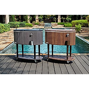 Permasteel PS-A209-BW Patio Cooler, Brown