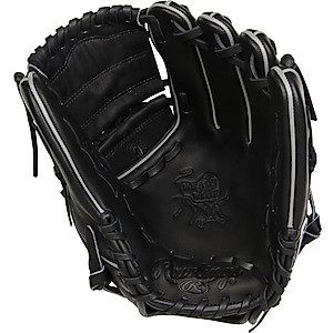 Rawlings | HEART OF THE HIDE TRADITIONAL Baseball Glove | Right Hand Throw | 12" - Two-Piece Solid Web | Black
