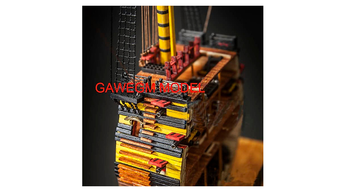 GAWEGM HMS Victory Wooden Ship Model Kit 1/200 Scale
