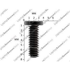 RapidSparesLtd Pack of 100 M2X7 New Black Zinc Wafer Head Laptop Machine Screw Philips Head