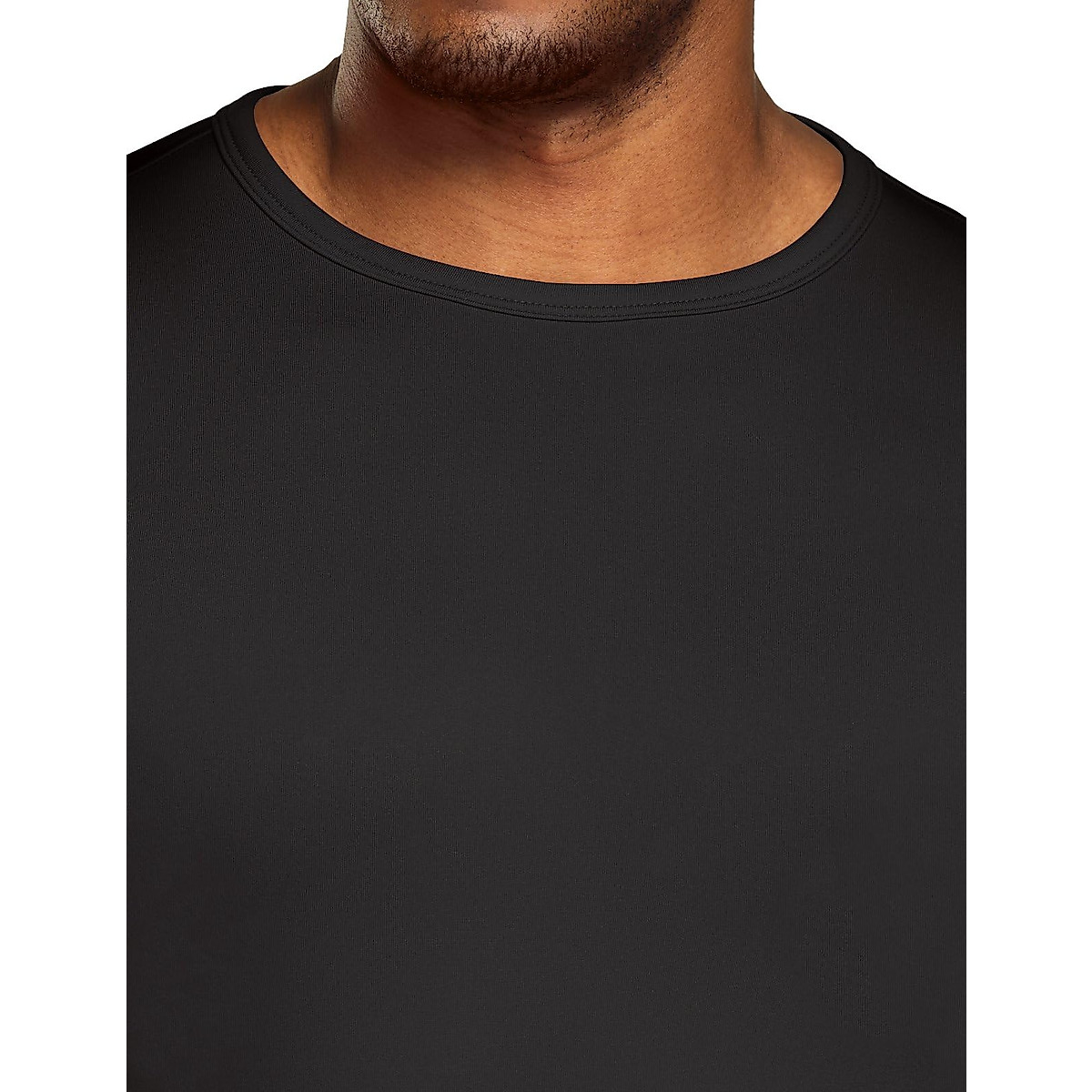 TSLA Men's Thermal Underwear Set, Microfiber Soft Fleece Lined Long Johns, Winter Warm Base Layer Top & Bottom, Soft Micro Fleece Fly-front Black, X-Large