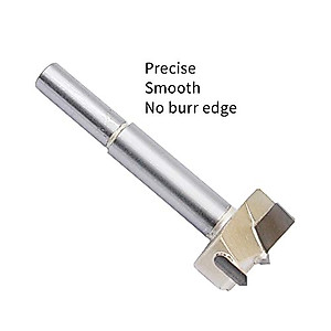 TIDEWAY Forstner Drill Bit Woodworking Hole Saw Wood Cutter Dia 1-1/4"(32mm)