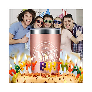 SMITWORLD Christmas Day 30th Birthday Gifts for Women, 1993 Vintage 20 oz Tumbler - Turning 30th - 30 Year Old Birthday Gifts For Mom, Wife, Sisters