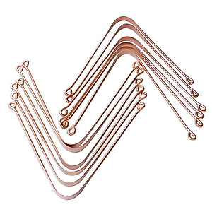 Pure Copper Tongue Cleaner, Set of 12, for Bad Breath Treatment Naturally