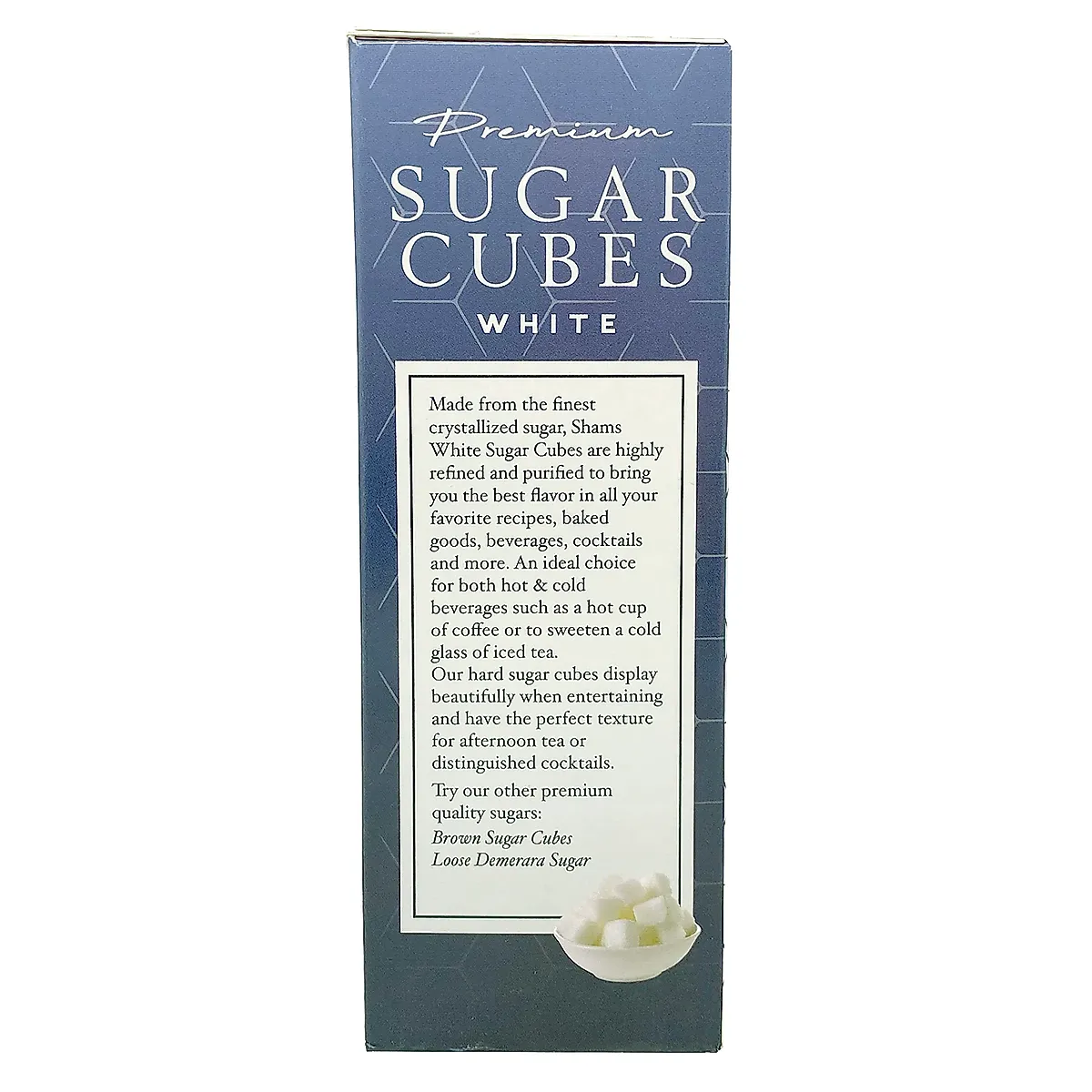 Shams Kosher Sugar Cubes – White Pure Cane Sugar Cubes, Non-GMO, Vegan, Certified Kosher, Sugar Cubes for Coffee, Cocktails, Tea 17.6 Ounce