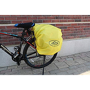 FANWU 50L Bike Panniers Bicycle Commuting Bag Waterproof Saddle Bags with Rain Cover for Bicycle Rear Rack Carrier, Support for Width Less Than 7 inches Bike Rack