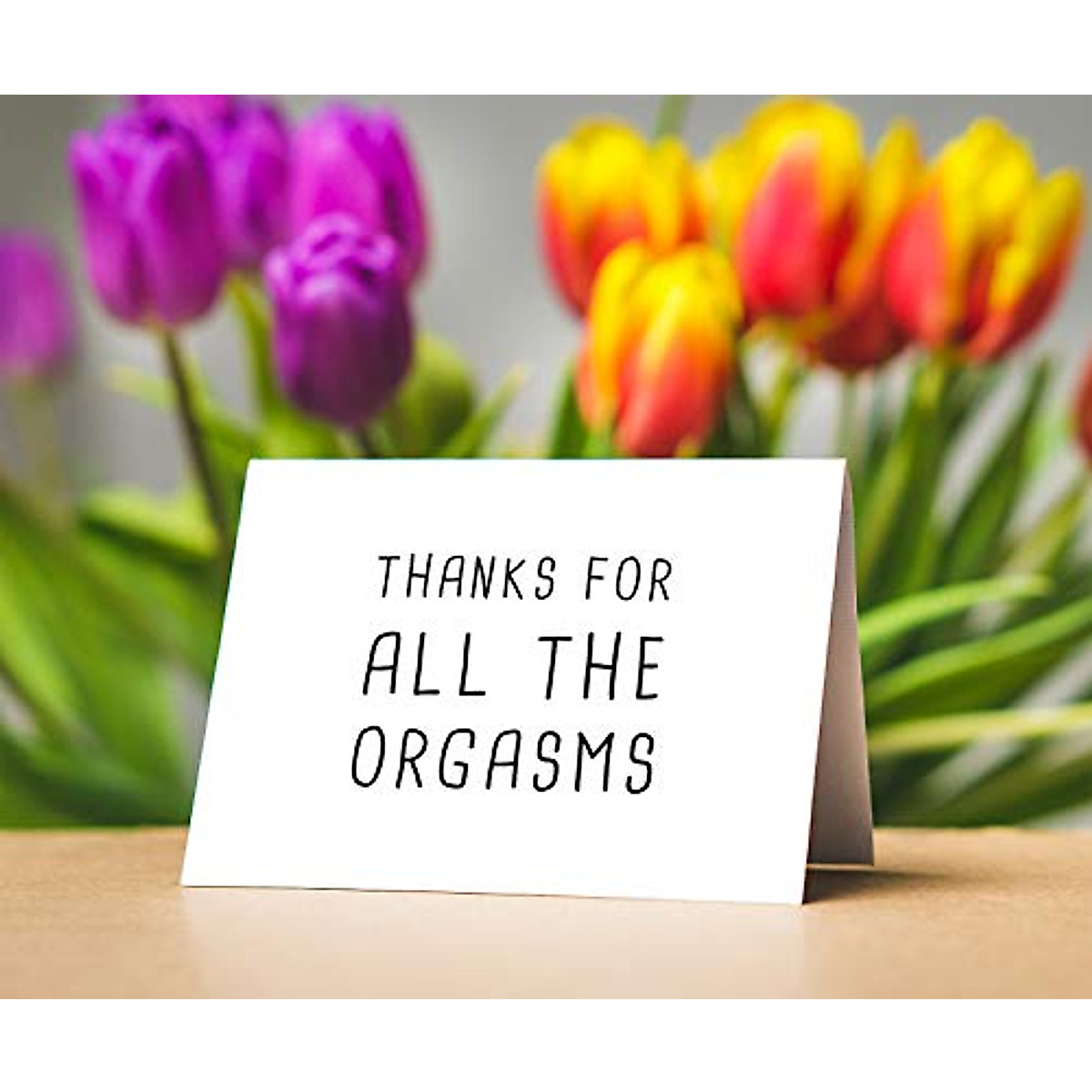 Naughty Birthday Card, Inappropriate Husband Boyfriend Anniversary Card, Thanks for All the Orgasms