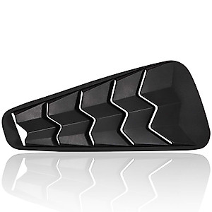 CUMART 2005-2014 Rear+Side Window Louvers Windshield Sun Shade Cover Lambo Style Matte Black Compatible with Ford Mustang 2005 2006 2007 2008 2009 2010 2011 2012 2013 2014 …