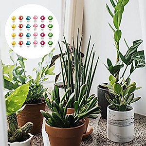 Happyyami 100pcs Small Mushroom Ornament Doll House Resin Fairy