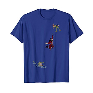 Disney Peter Pan Hook Falling To The Alligator T-Shirt