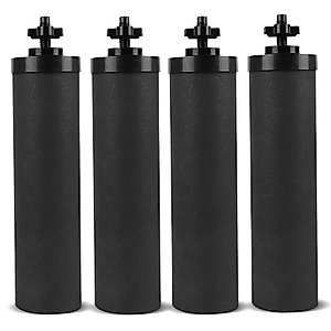 SUPER.BDACC Water Filter Replacement, Gravity Controlled Flow, Carbon Block Replacement for Berkey Black System, Compatible with Stainless Steel Countertop Purification, Pack of 2