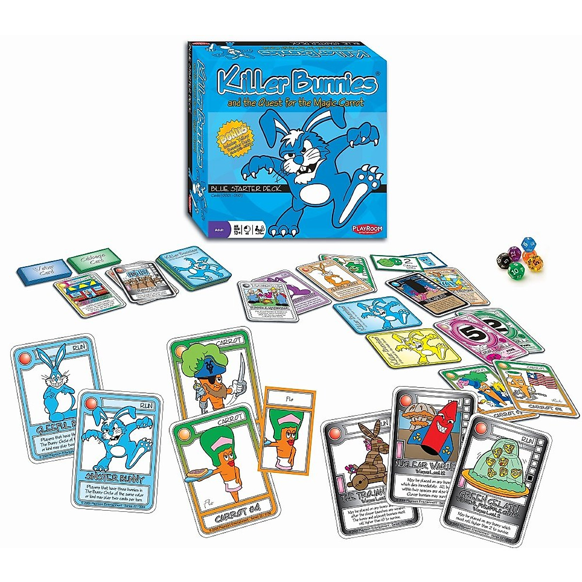 Playroom Entertainment Killer Bunnies and the Quest for the Magic Carrot; Blue Starter Deck