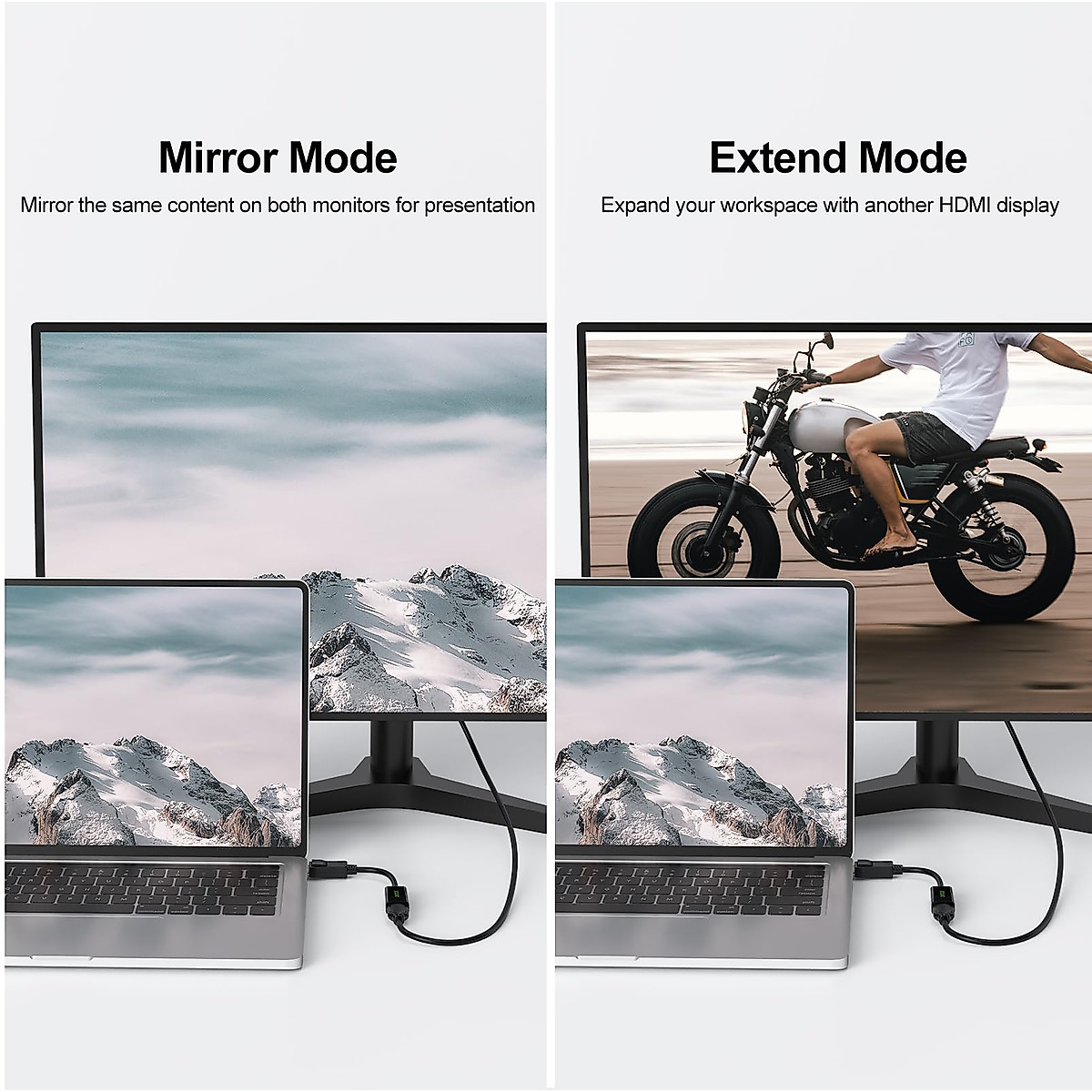 DisplayPort (DP) to HDMI Adapter Cable, Display Port to HDMI Adapter Converter Male to Female Connector 1080P for Computer, Desktop, Laptop, PC, Monitor, Projector, HDTV-Black