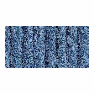 Lion Brand Yarn Wool-Ease Thick & Quick Yarn, Soft and Bulky Yarn for Knitting, Crocheting, and Crafting, 1 Skein, Denim (Pack of 2)