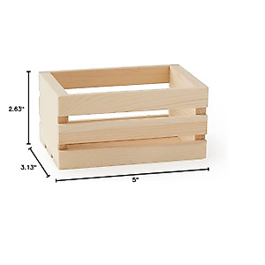 Michaels Bulk 12 Pack: 5”; Wooden Crate by ArtMinds®