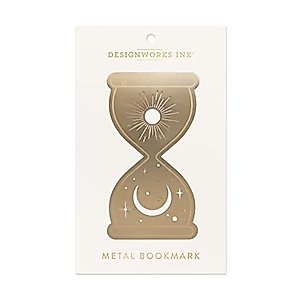 DesignWorks Ink Brass Bookmark, Hourglass
