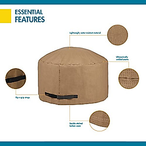 Duck Covers Classic Accessories Essential Water-Resistant 42 Inch Round Fire Pit Cover