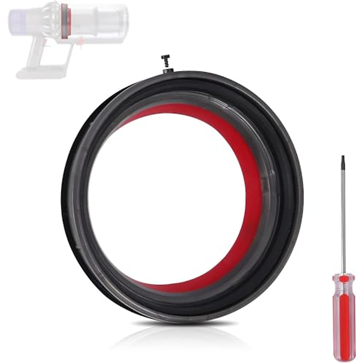 Dust Bin Top Fixed Sealing Ring Replacement Part Compatible with Dyson Cyclone V10 SV12 Vacuum Cleaner, Dust Bucket Dirt Cup Bin Parts Replacement Accessories