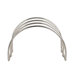 Spectrum Diversified Euro Arc Lids for Pots & Pans, Kitchen Cupboard Storage & Organization, in-Cabinet Skillet & Bakeware Organizer, Satin Nickel