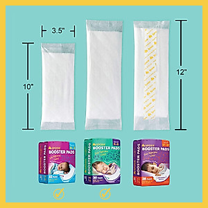 Sposie Diaper Booster Pads - Diaper Pads Inserts Overnight, Cloth Diaper Inserts and Overnight Diapers Size 4-6 and N-3, Diaper Liners Baby Products
