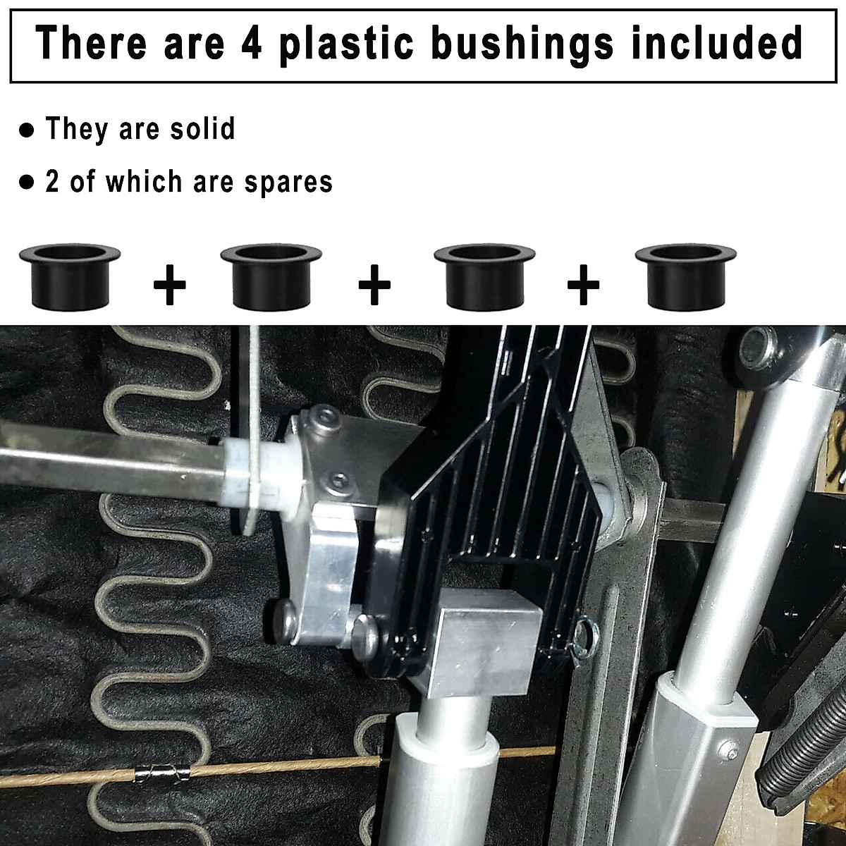 Metal Drive Toggle and Clevis Mount Fit La-Z-Boy/Lazyboy Power Recliners, Includes 4 Elastic Wear Bushings, Fits for La-Z-Boy Power Rocker Recliners