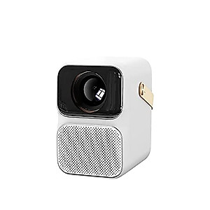 MAX Projector 4K 1080P Android 9.0 Mini Projector 650ANSI Lumens 5G WiFi Led Projector for Office Home Theater ( Color : Wanbo T6 Max , Size : US Plug )