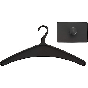 Quartet ACCO Brands Magnetic Coat Hook and Hanger, Black (2015M), 16.5" Hanger