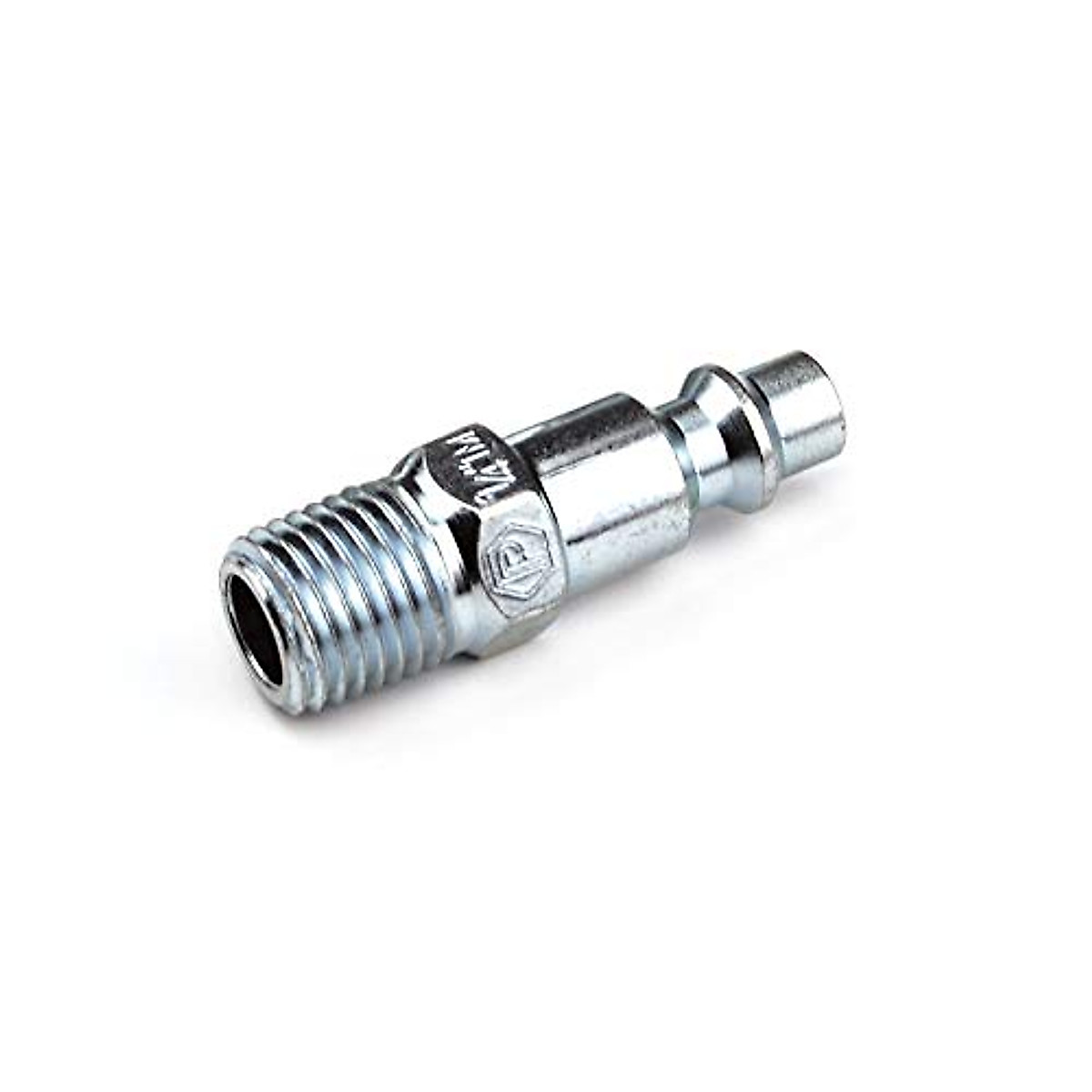 Primefit IP1414MS-B25-P (25 Pack) Industrial Style Air Quick Connect Plugs/Nipples Steel 1/4" x 1/4" Male Npt