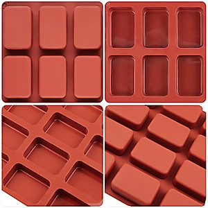 JOERSH Silicone Mini Loaf pan-(2PCS) 12 Cavities Mini Bread Pan, Non-stick Silicone Baking Molds for Bread, Cake, Cornbread, Brownie, Mini Sized Cheesecake