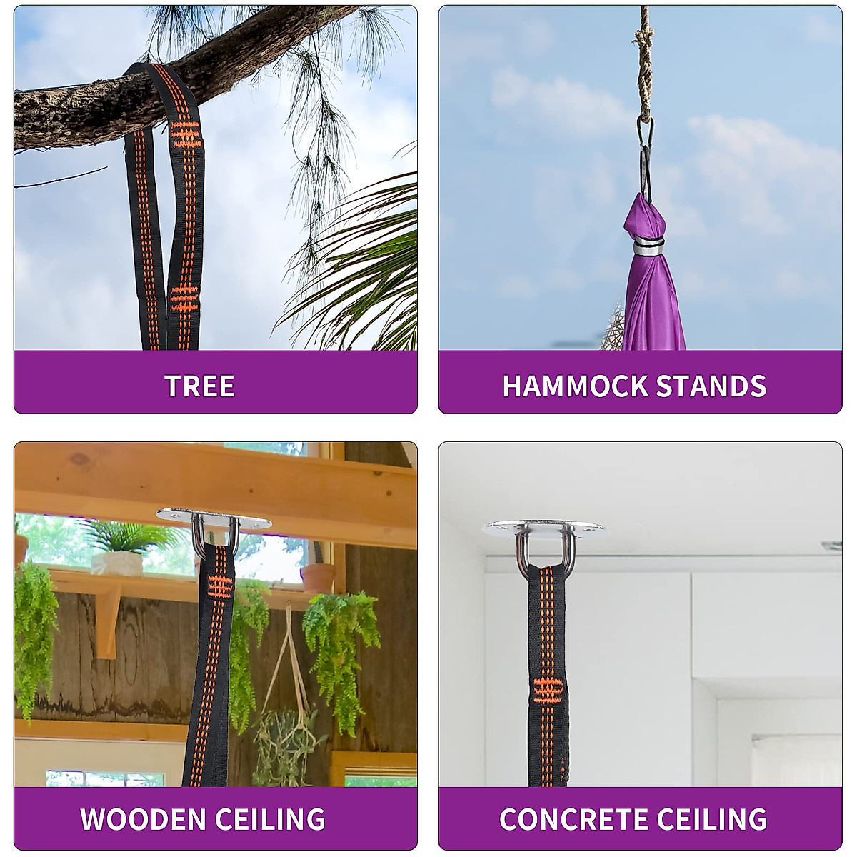 LOKEISNA Sensory Swing for Kids Indoor, Purple Kids Indoor Swing and Hammock Chair with Hardware，Comfortable and Adjustment Therapy Swing for Kids Indoor and Outdoor Space