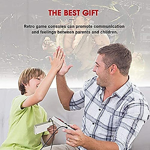 Retro Game Console,Classic Mini Console with Built-in 620 Classic Edition Games and 2 Controllers,AV Output Video Games for Kids and Adults as Gifts.