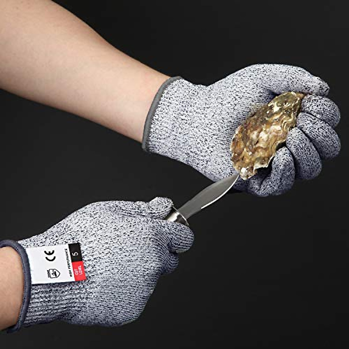 Apaffa 2PCS Cut Resistant Gloves Food Grade, Cut Proof Gloves for kitchen, Anti Cutting Gloves for Mandolin Slicing, Wood Carving Gloves, Small