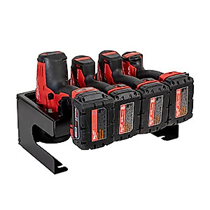 Power Tool Storage Organizer, Garage Tool Organizers and Storage, Drill Holder for Cabinet - 4 Cup