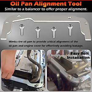 Front and Rear Cover Billet Alignment Tool & Oil Pan Alignment Tool Fits for LS Series Engines 4.8 5.3 5.7 6.0 LS1 LS2 LS3 LS6 L99 LS9 LSA LQ4