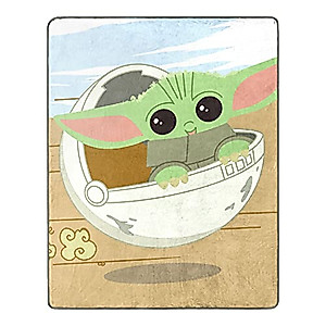 The Northwest Store Star Wars: Mandalorian On The Go Silky Soft Throw 40 x 50 inches