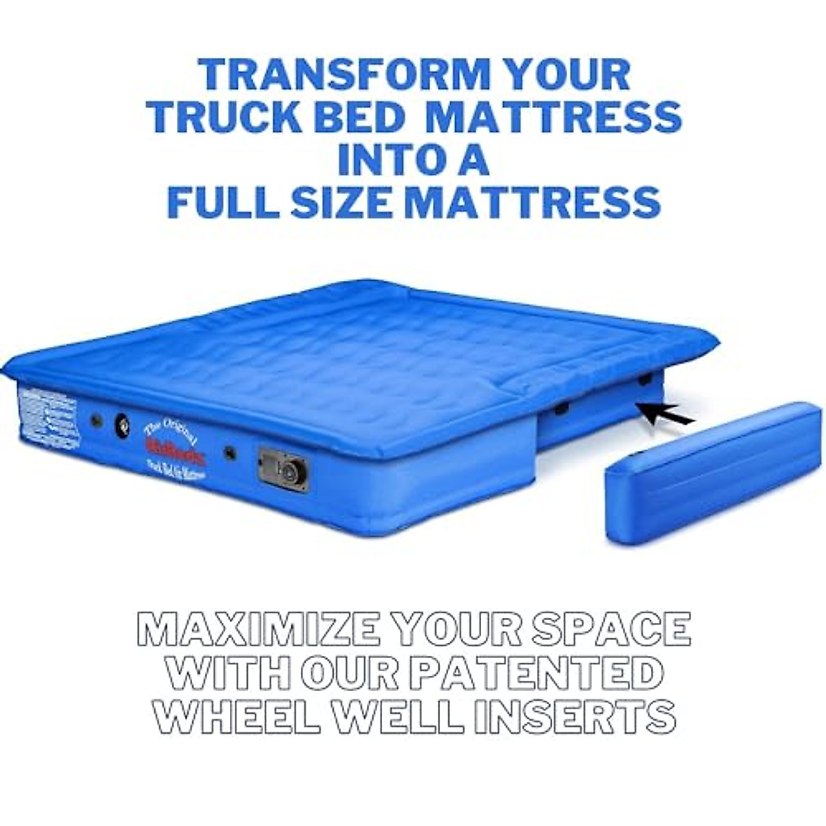 Pittman Outdoors AirBedz Inflatable Wheel Well Side Inserts (for PPI-105 Mattress), Blue