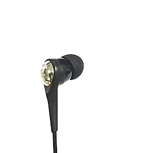 LINHUIPAD K2 Single-Side Earphone Economical Mono Earbuds in Ear Noise Isolating Headphone,3.5mm Plug Reinforced Cord Compatible Android Smartphones MP3 Players