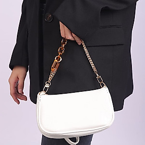 Wiwpar Acrylic Amber Bag Chain Shoulder Bag Purse Replacement Chain Straps for Women's Handbags (Style 4)