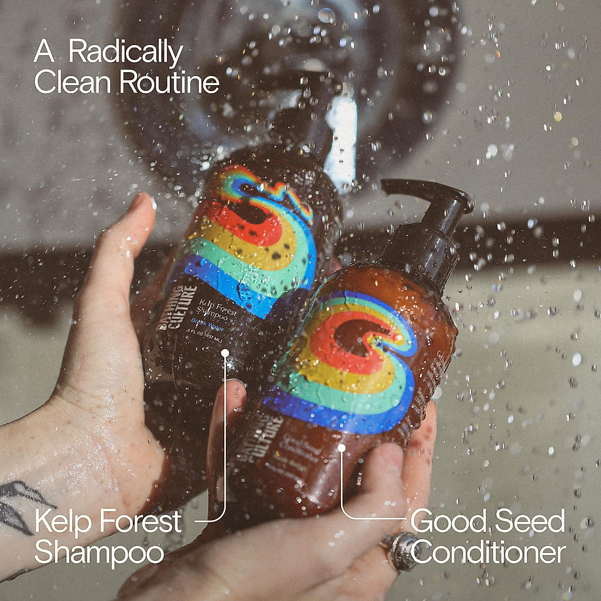 Bathing Culture - Organic Kelp Forest Shampoo | Natural, Biodegradable, Sustainable, Vegan Personal Care (8 fl oz | 237 ml)