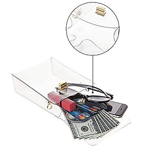 MINICAT Clear Small Crossbody Bags Stadium Approved Cell Phone Jelly Purse Shoulder Bag For Women(Clear-Vertical)