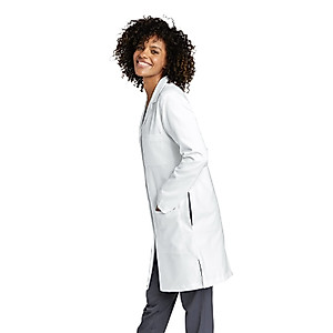 Custom Embroidered Womens Medical Laboratory Coats - Add Your Name or Text - Long Sleeve 3-Pocket Long Lab Coats