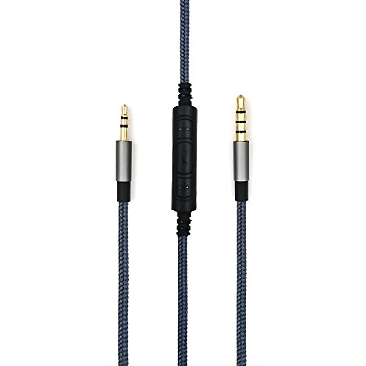NewFantasia 3.5mm to 2.5mm Male Audio Cable for Bose Noise Canceling 700, QC35, QC35ii, QC45, oe2, oe2i Headphones, Remote Volume Control Mic for Samsung Galaxy Xiaomi Huawei Android Phone